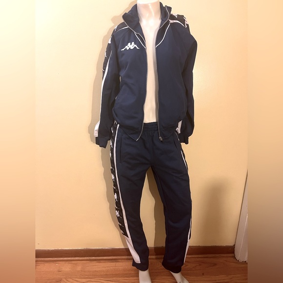 Kappa | Pants | Kappa Bluewhite Vintage Tracksuit 9s Hip Hop Clothing ...